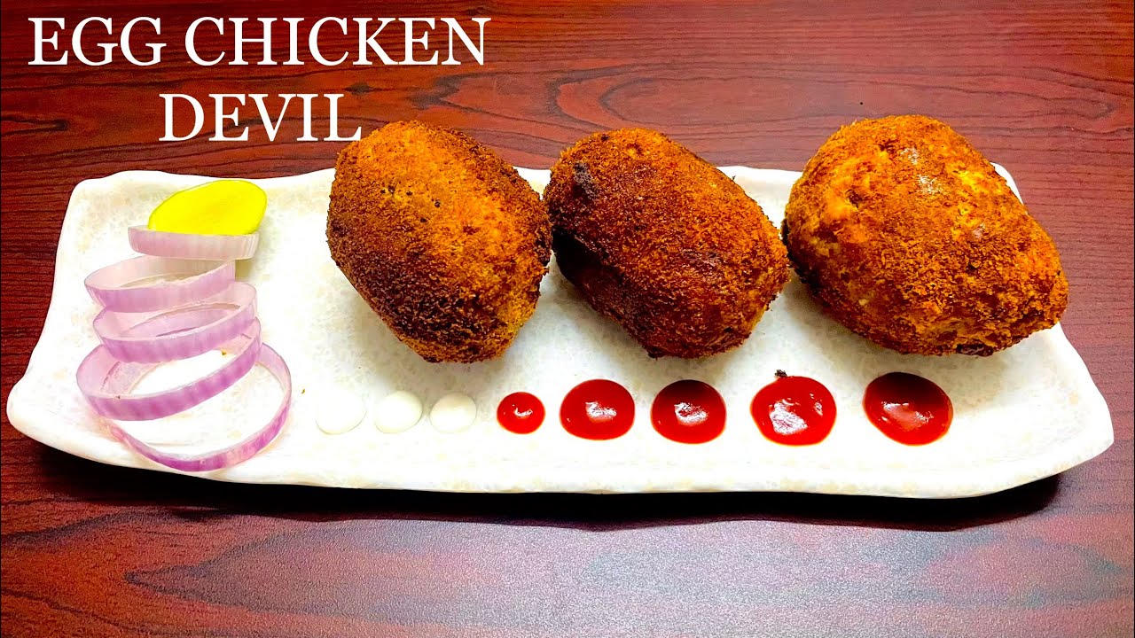 Egg Chicken Devil | Egg Devil With Chicken Keema | Best Egg Devil ...