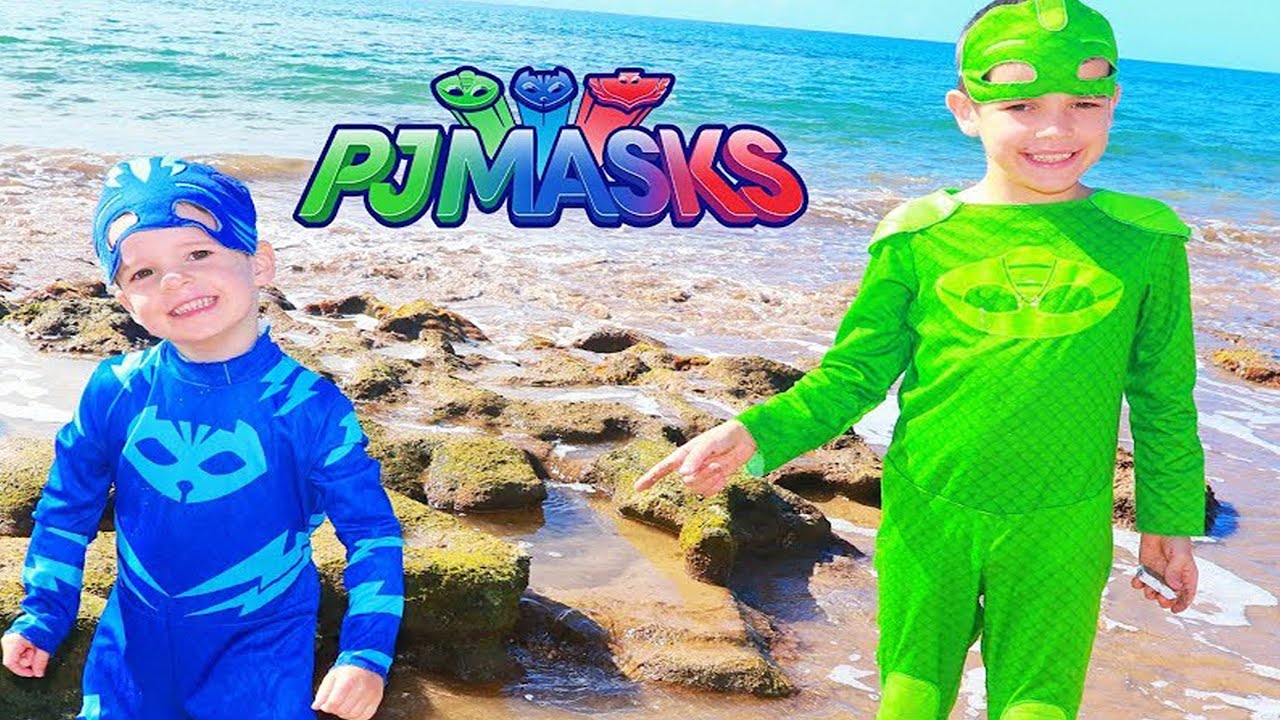 PJ Masks CATBOY IS BRAVE! Gekko & Catboy Explore The Ocean ~ 4 Full ...