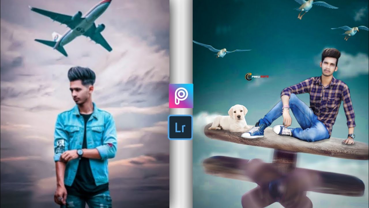 Airplane photo editing || PicsArt airplane photo editing Tutorial 2020 ...
