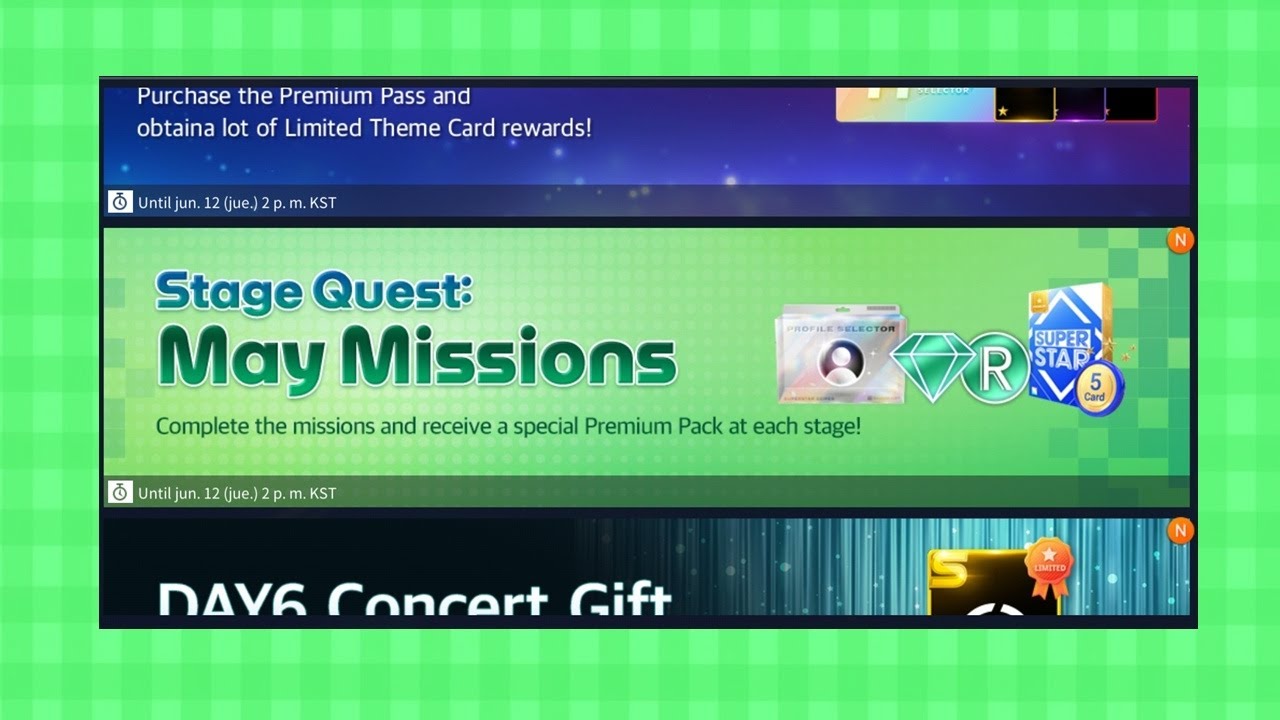 [SuperStar JYP] Stage Quest: May Missions Limited Theme - YouTube
