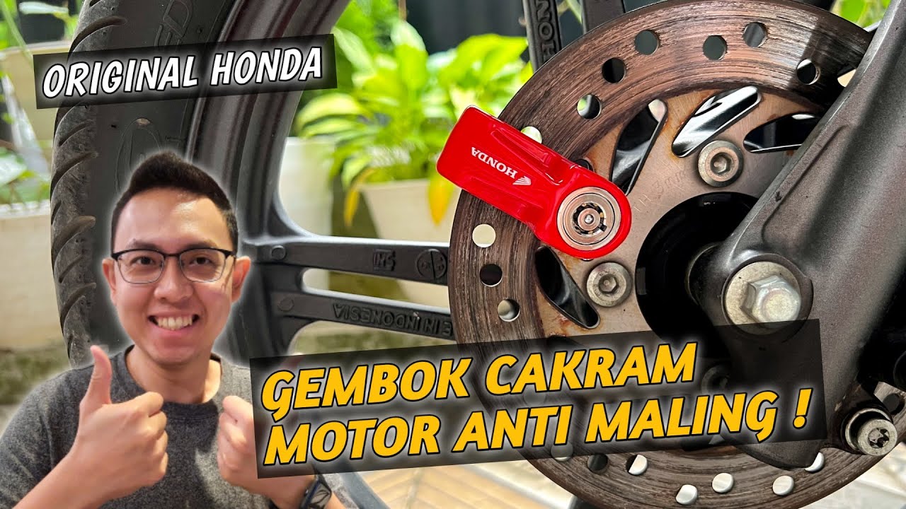 GEMBOK CAKRAM MOTOR HONDA ANTI MALING - YouTube