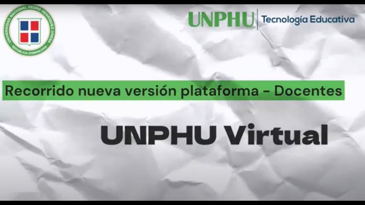UNPHU Virtual ‐Docente - YouTube