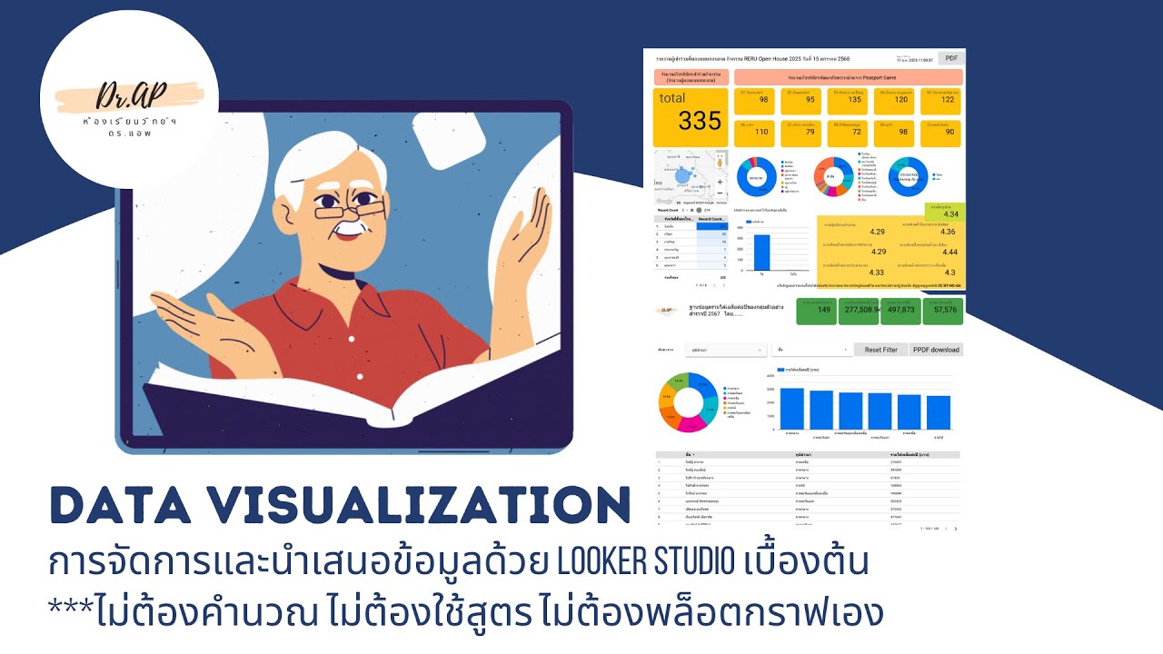 Data visualization ด้วยLooker Studio เบื้องต้น - YouTube