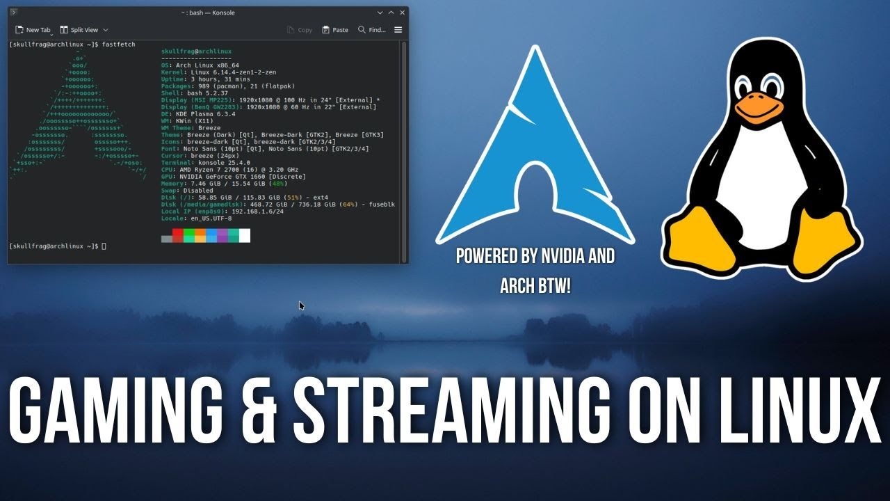 Gaming & Streaming on Arch Linux | Powered by NVIDIA + Zen Kernel ...