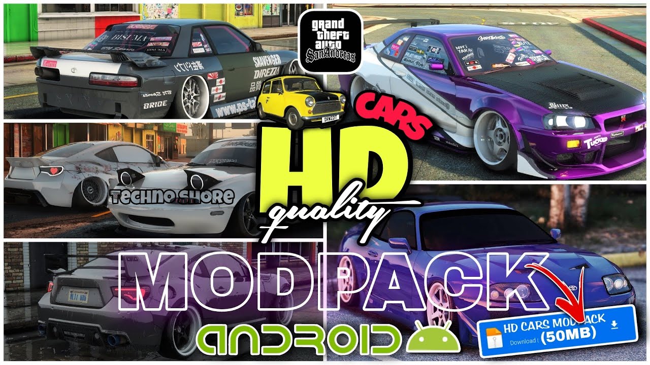 Ultimate High-Quality Cars Modpack for GTA SA on Android! 2024 - YouTube