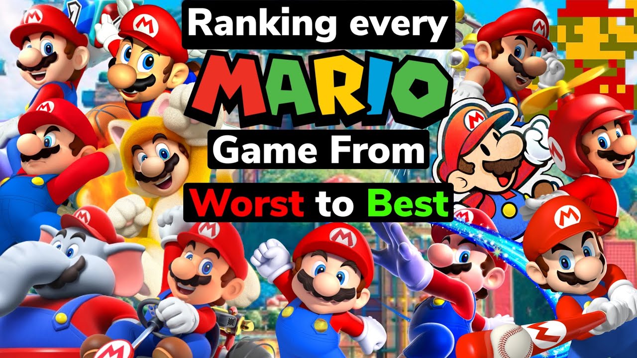 Ranking every Mario Game from Worst to Best - YouTube