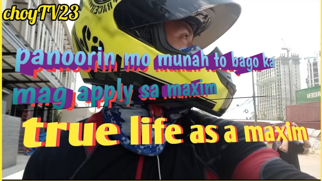 a true life as a maxim rider - YouTube