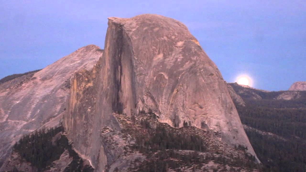 Full Moon over Half Dome - YouTube