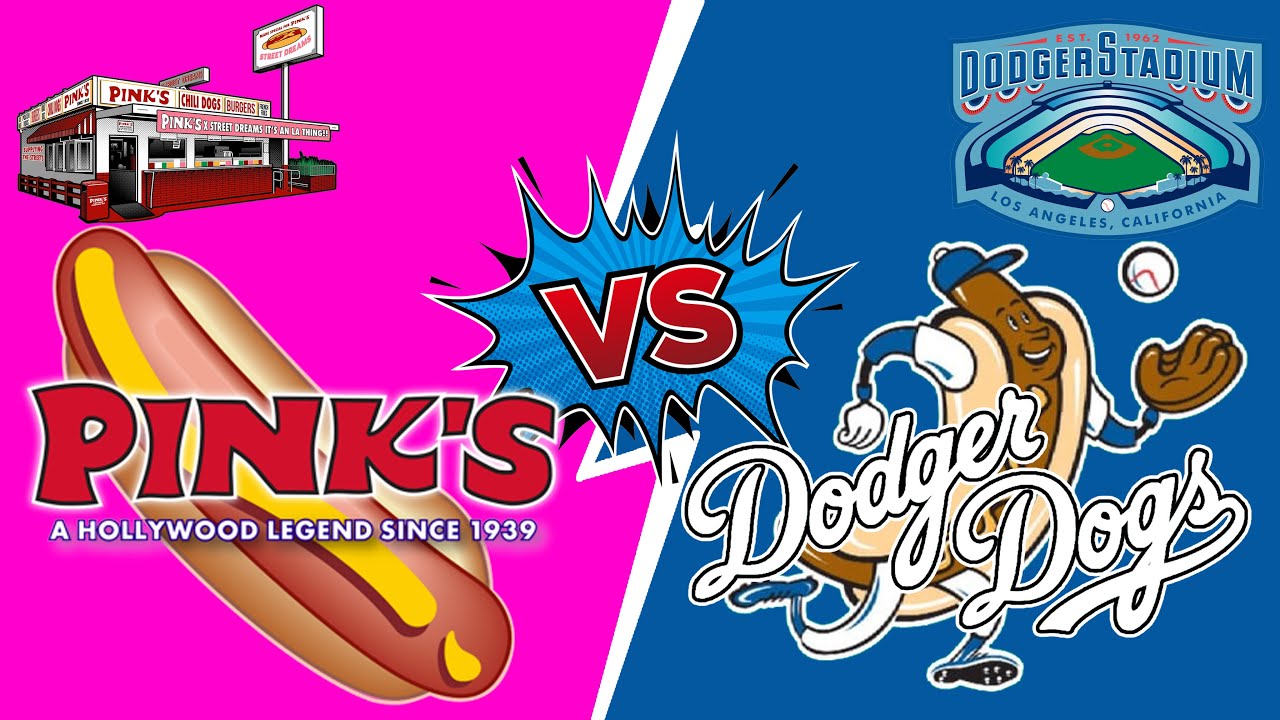 Pink's vs Dodger Dogs! Who has the Best Hot Dog? - YouTube