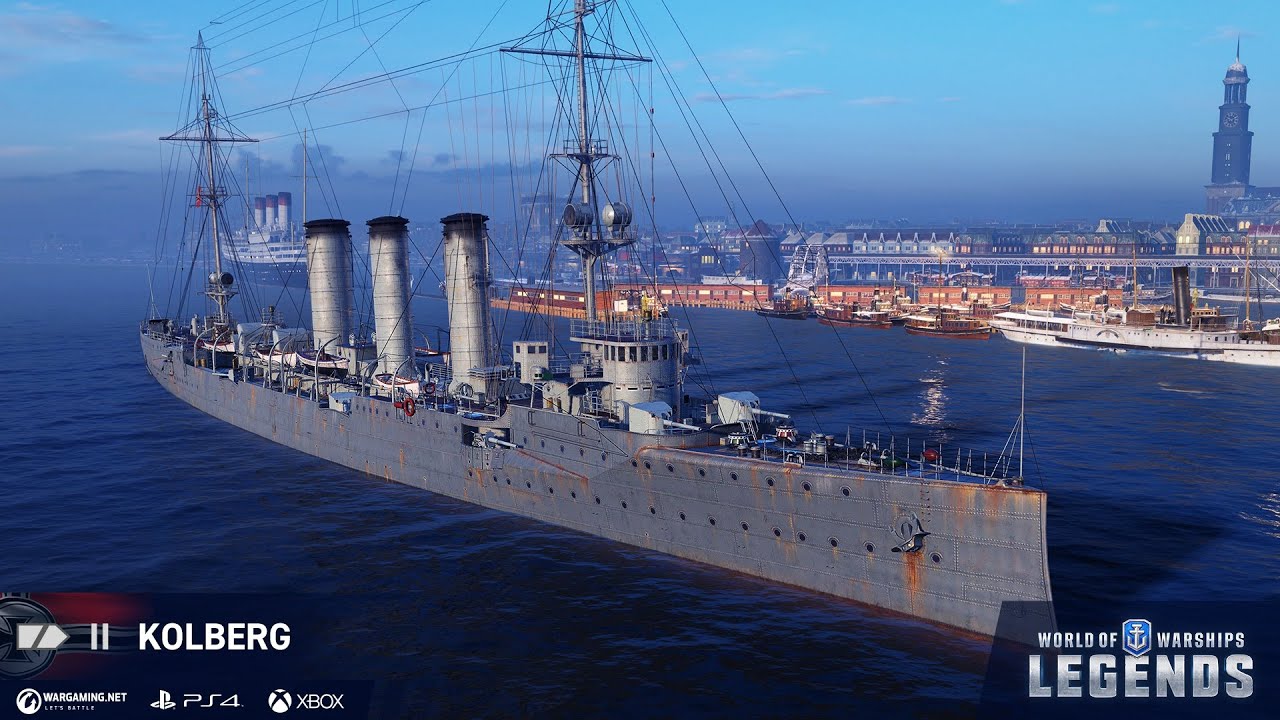 World Of Warships III KOLBERG Cruiser POLAR 1 KILL 72 TARGET HIT 2 SET ...