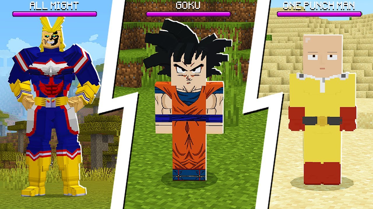 I added OVERPOWERED Anime Boss Fights in Minecraft! (Anime Bosses Addon ...