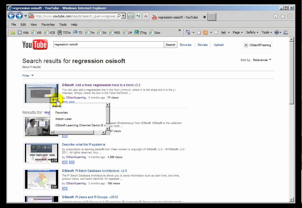 The benefits of a free YouTube account to OSIsoft customers. - YouTube