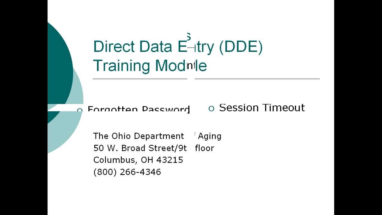 DDE Module1 - Introduction - YouTube