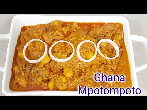 How To Make Ghana Mpotompoto/Mpihunu/Cocoyam Porridge. - YouTube