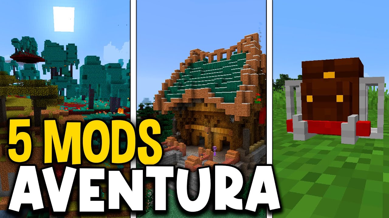 5 MODS de AVENTURA para MINECRAFT 1.16.5 🧭 - YouTube