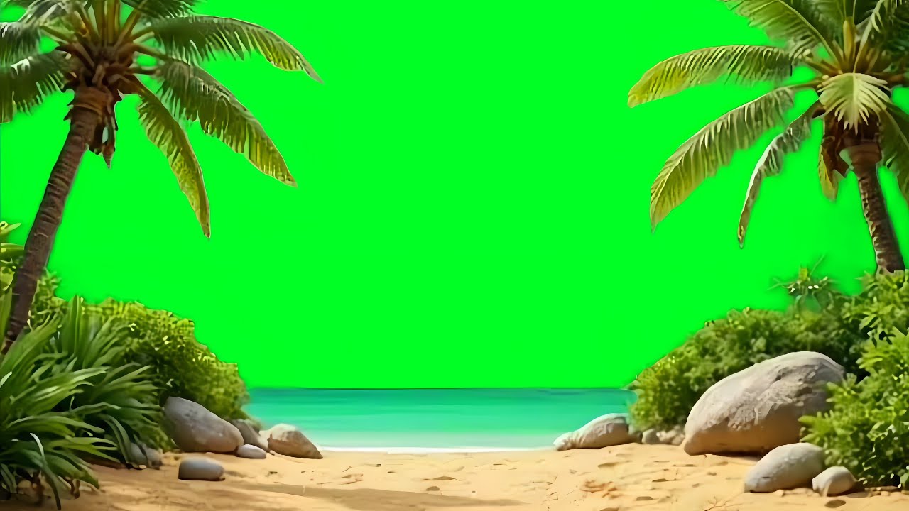 island animation green screen video download | island green screen no ...