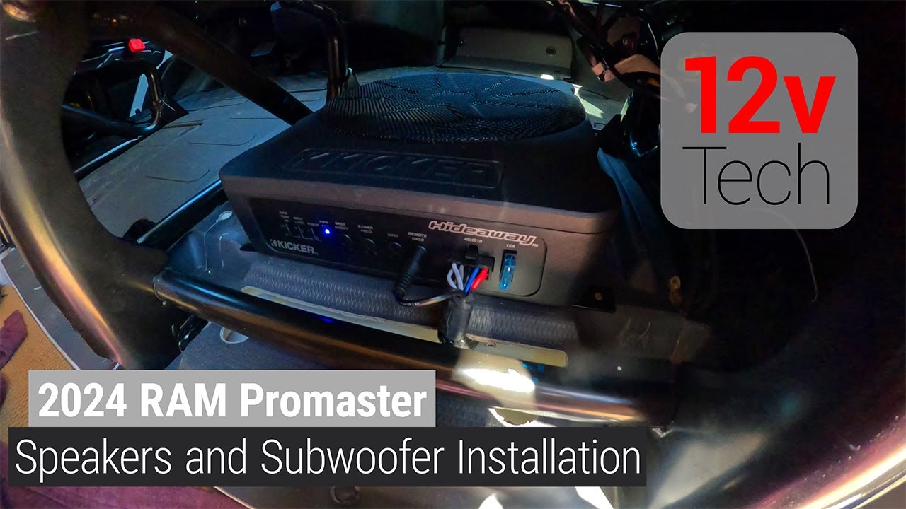 Twelve Volt Technologies' Expert Installation: Kicker & Alpine in a RAM ProMaster Van - YouTube