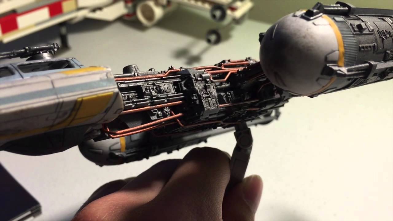 Bandai Y-Wing model kit review - YouTube