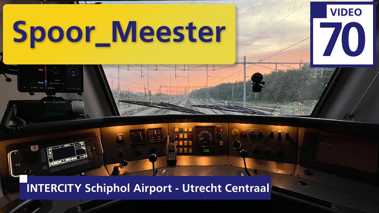 (4K) Cabview NS Trein | Rij mee met de INTERCITY vanaf Hoofddorp Opstel ...