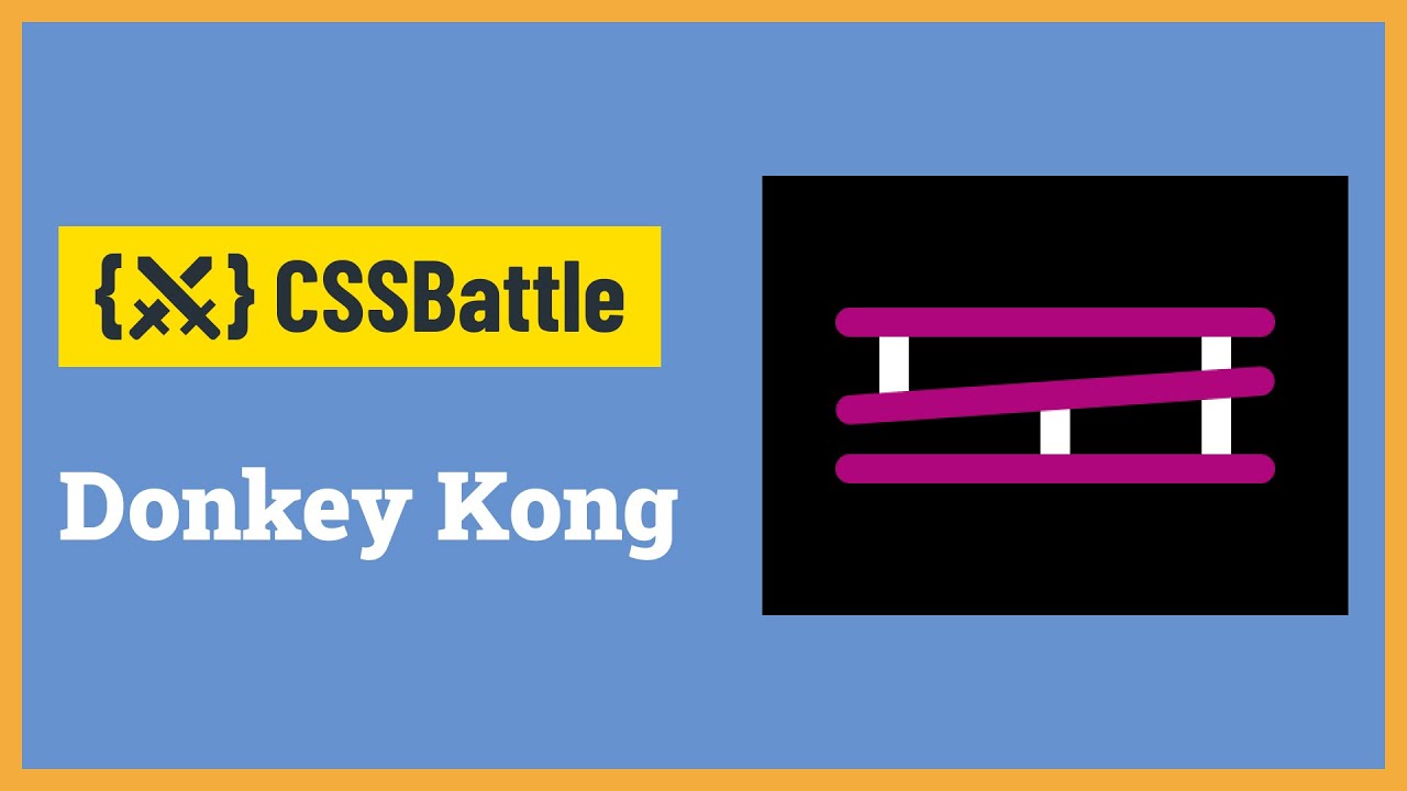 CSS Battle - Donkey Kong | Target #118 | CSS Challenge - YouTube