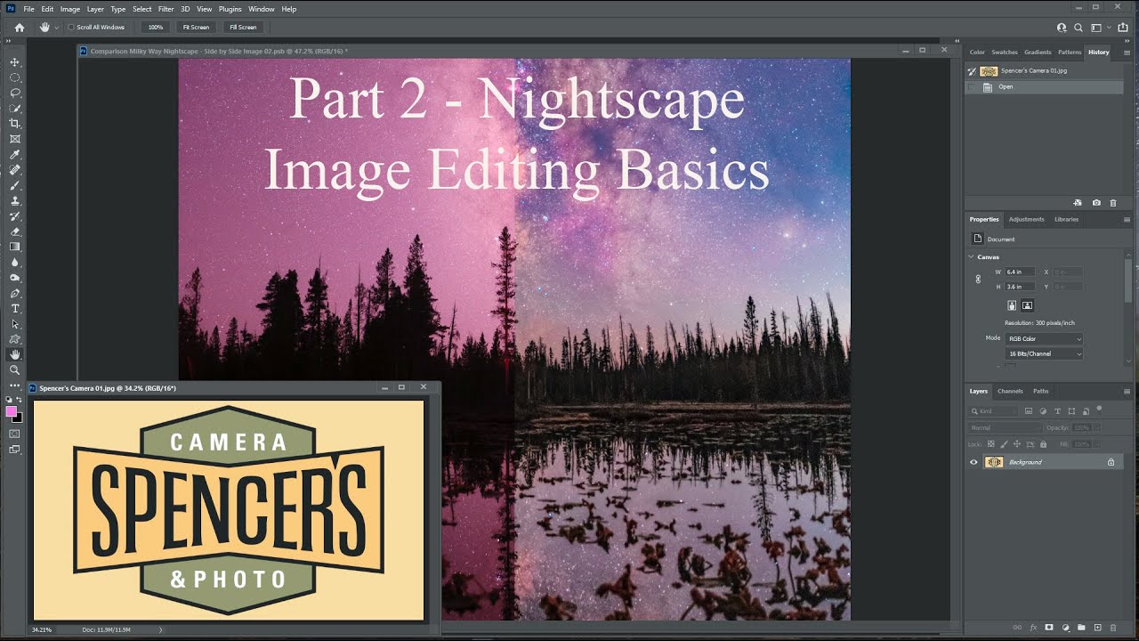 Part 2 - Nightscape Image Editing Basics (Making accurate selections ...