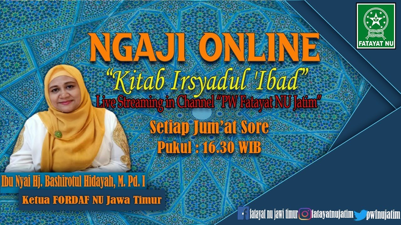 #13 Ngaji Kitab Irsyadul 'Ibad~Bab Riya~Ny.Hj.Bashirotul Hidayah, M.Pd.I - YouTube