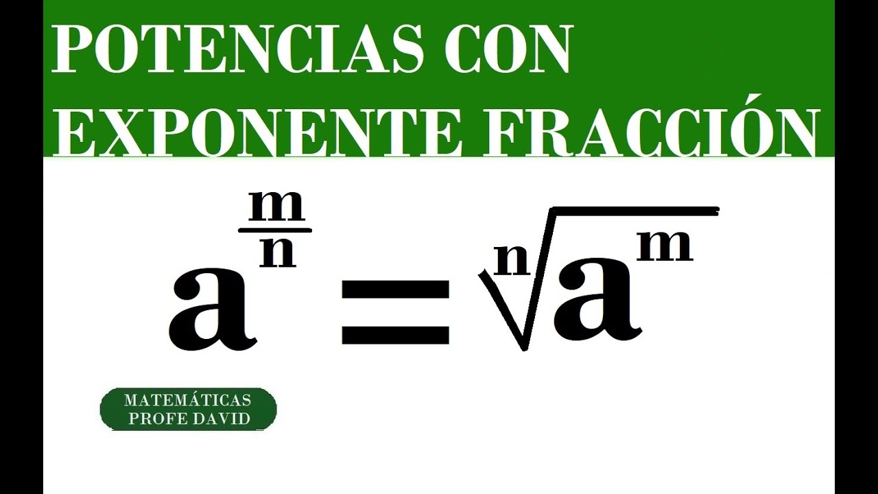 Exponente Fraccionario