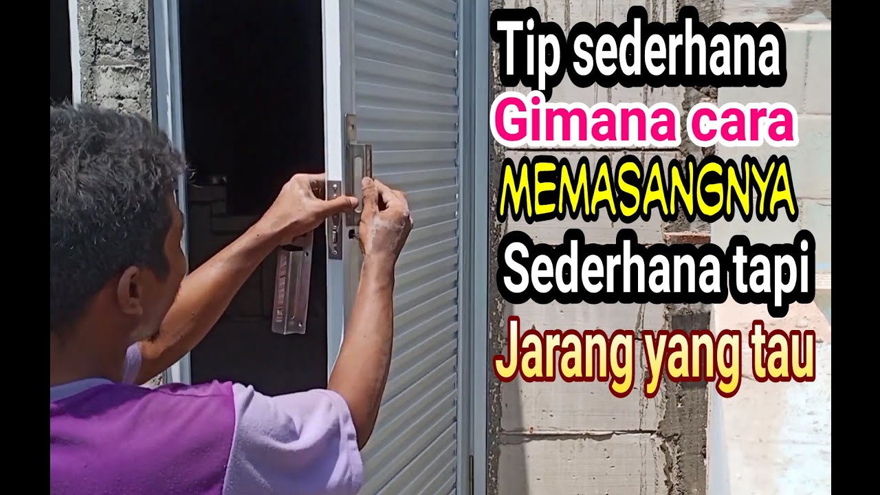cara mengganti pintu kamar mandi lama di ganti pintu kamar madi baru ...