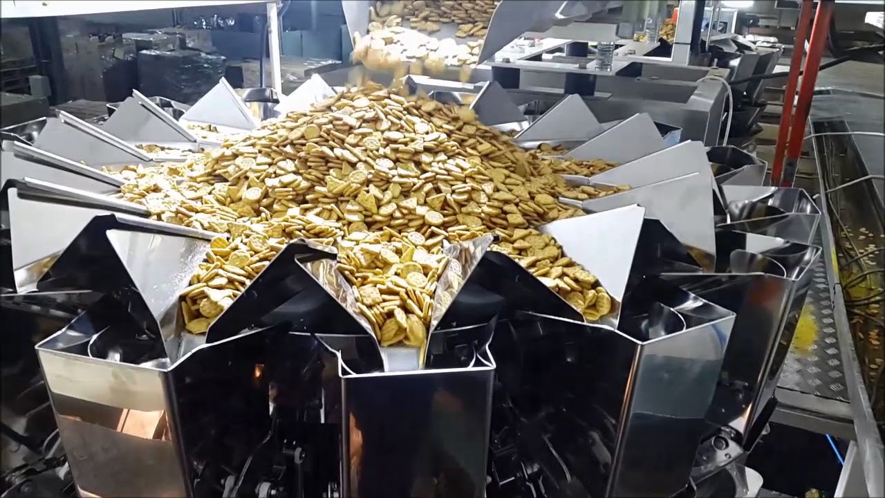 CRACKER PACKAGING LINE - YouTube