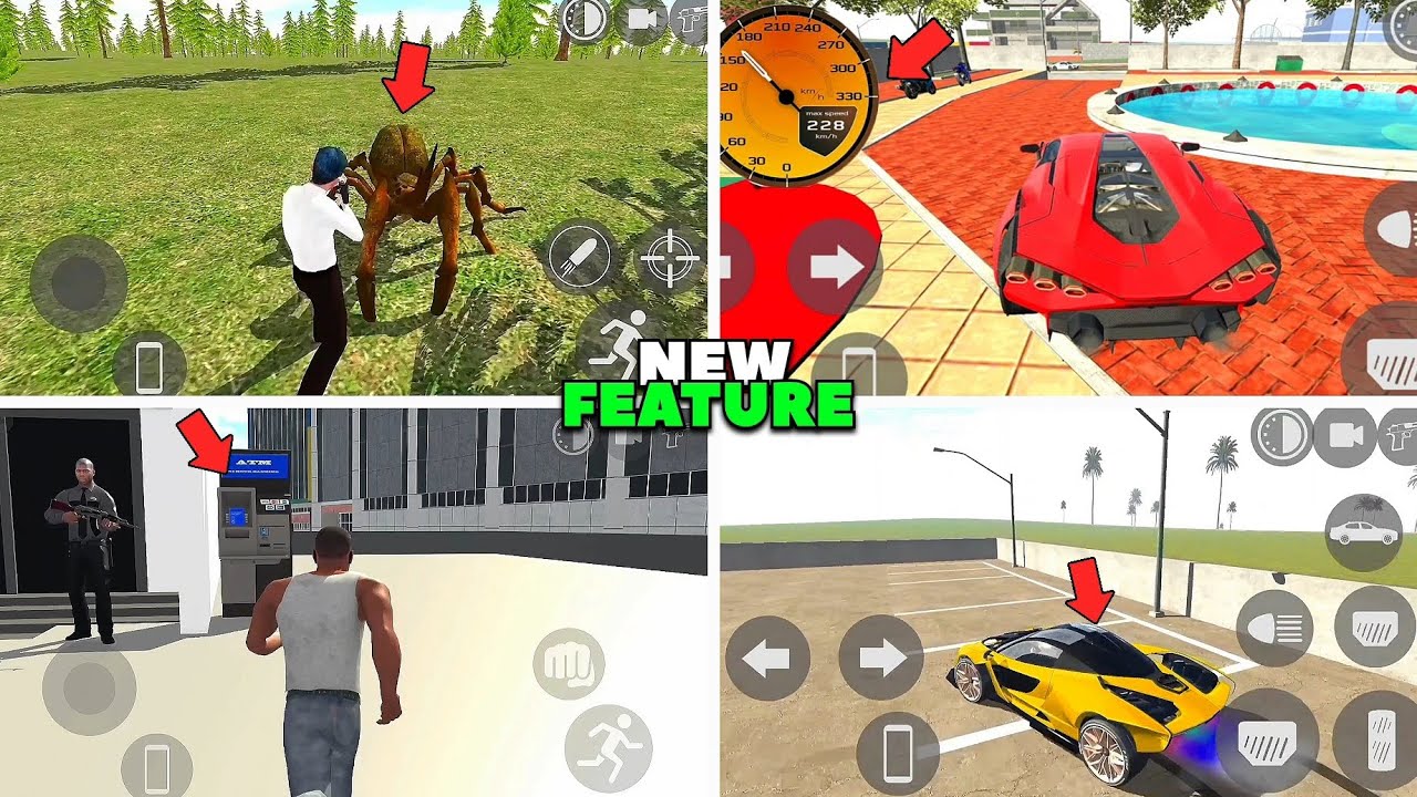 New Features Of New Update Indian Bikes Driving 3d | Speed Mitar+Spider+Maclaren Car Cheats Code ...