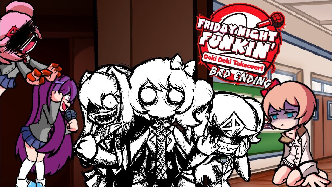 Friday Night Funkin' - Doki Doki Takeover! - BAD ENDING [Unfair Update ...