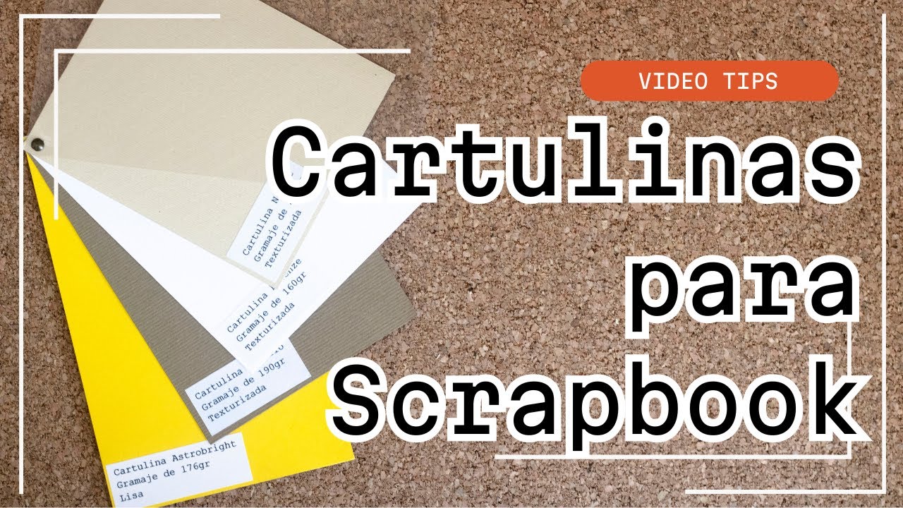 ⭐ CARTULINAS para PROYECTOS de SCRAPBOOK | Mis Cartulinas Favoritas - YouTube