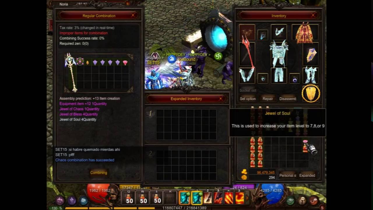 [Mu Online]Blessed Archangel Staff CMing - YouTube