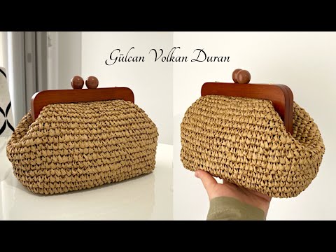 Ahşap Burs ile Örgü Çanta Yapımı👝