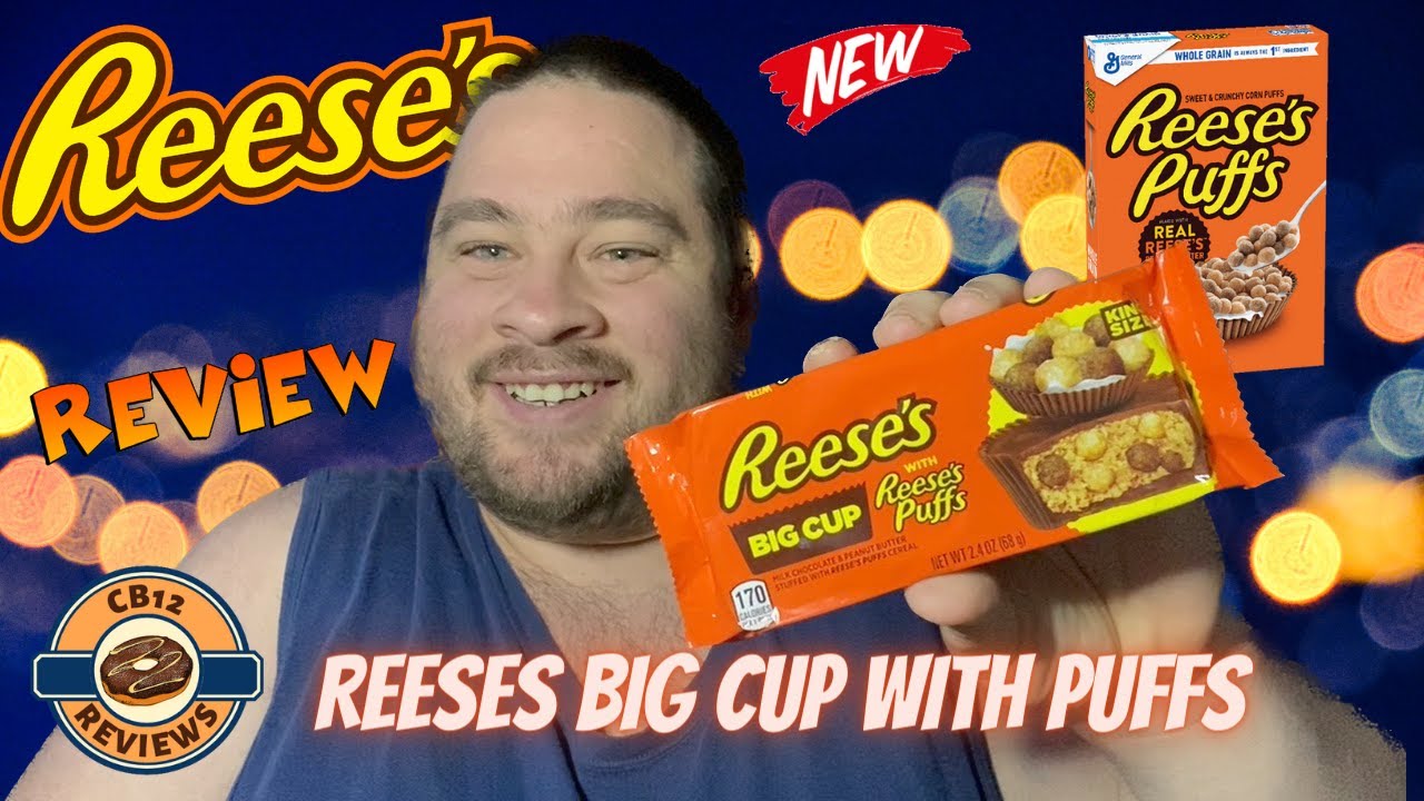 🇨🇦 "NEW to Canada" Reeses Big Cup with Reeses Puffs #foodreview # ...