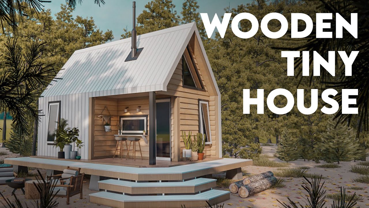 4x6 Meters Woden Tiny House || Cozy Small House Design For Simple Life ...