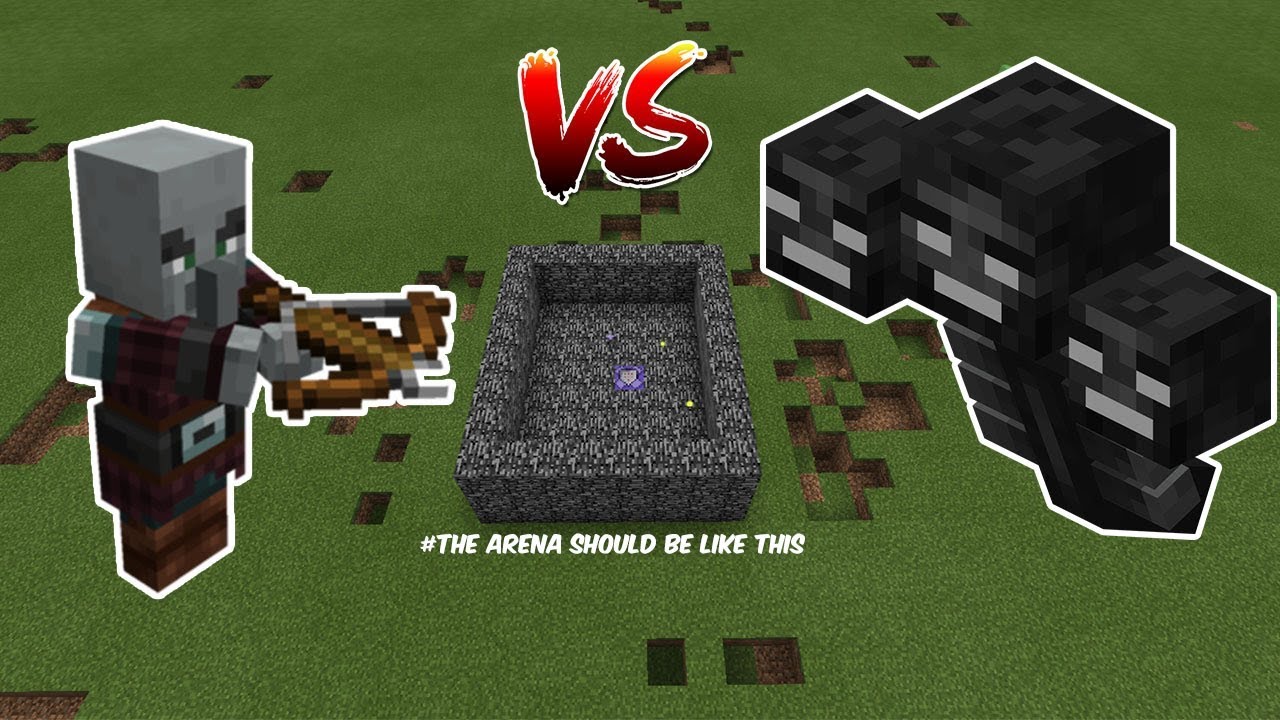 PILLAGER vs WITHER BOSS | Minecraft PE 1.9 Beta - YouTube