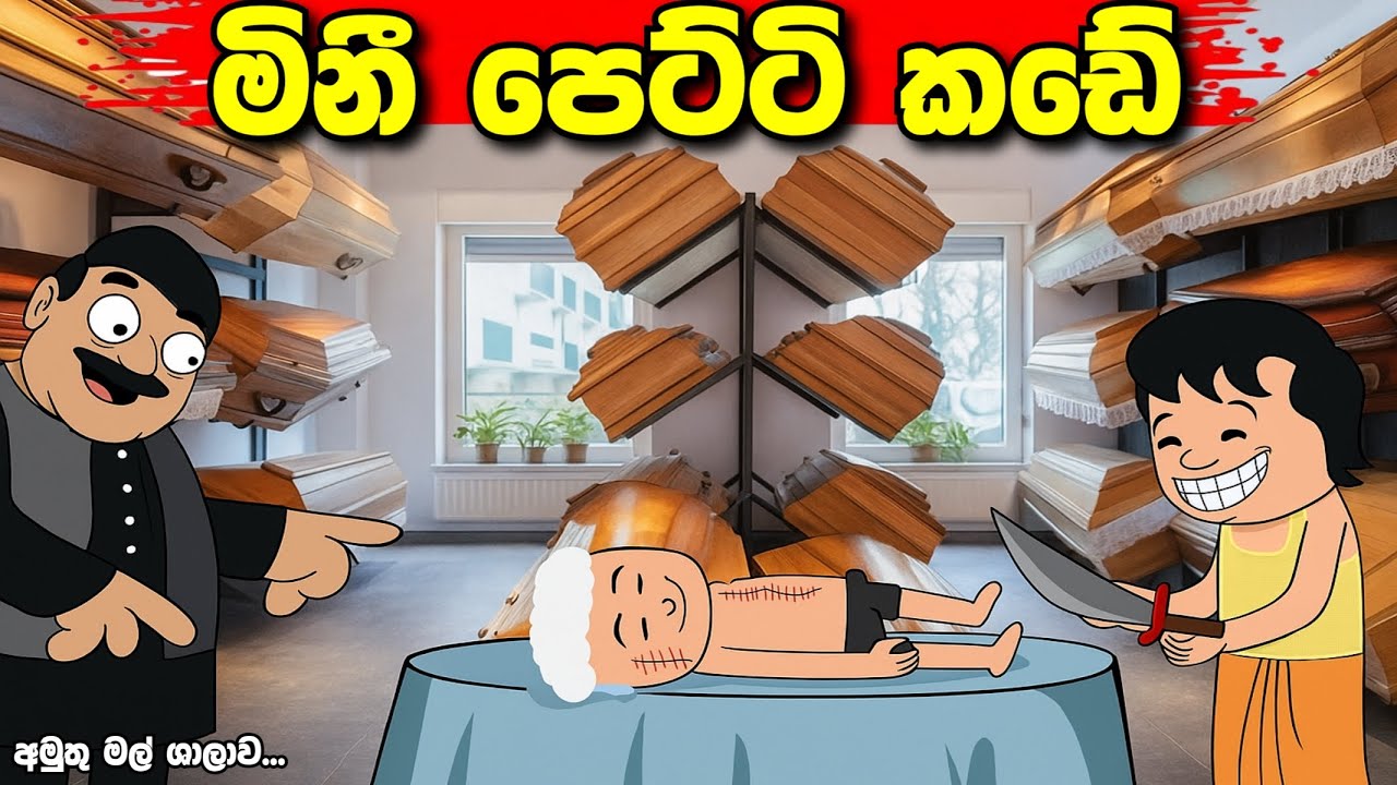 මිනී පෙට්ටි කඩේ | Mini petti kade | sinhala cartoon | sinhala katun # ...