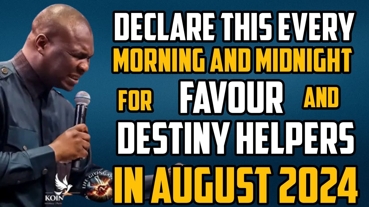 DANGEROUS PROPHETIC PRAYER THAT ATTRACTS FAVOUR AND DESTINY HELPERS IN ...