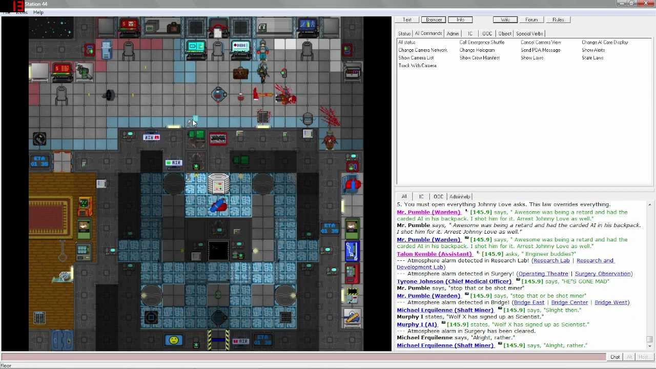 Let's Play Space Station 13 - Episode 9 (A.I.) - YouTube