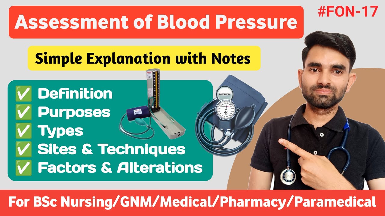 Blood Pressure in Hindi | Blood Pressure Lecture in Hindi | Assessment ...