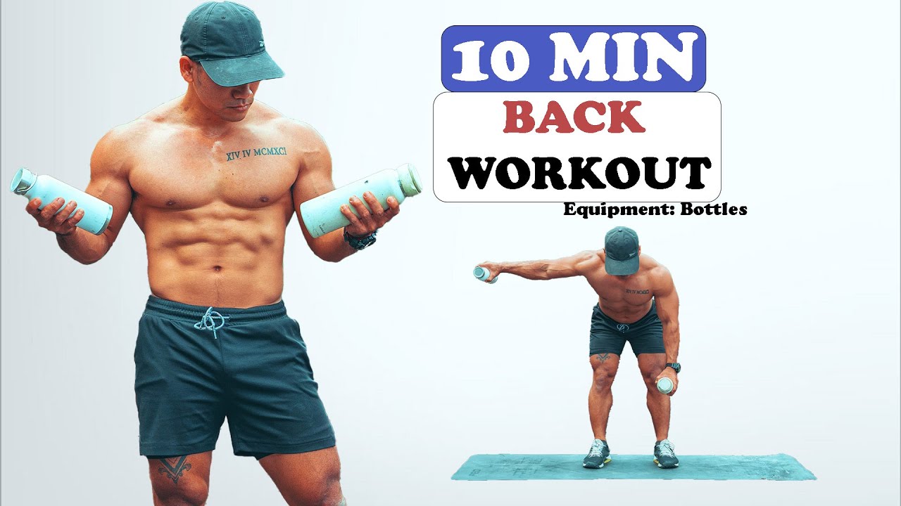 10 MIN BACK WORKOUT upper back, lower back, lats & neck - YouTube