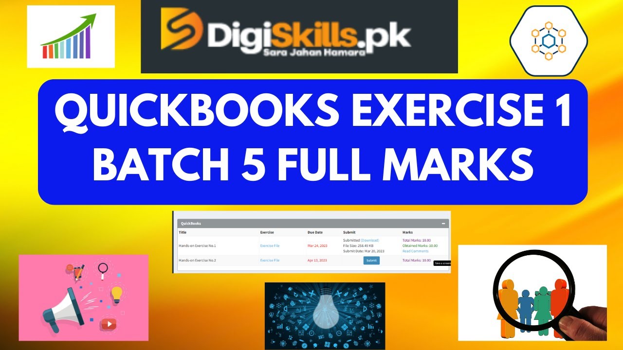 quickbooks exercise 1 batch 5 digiskills| digiskills| solution of quickbook exercise Muhammad ...