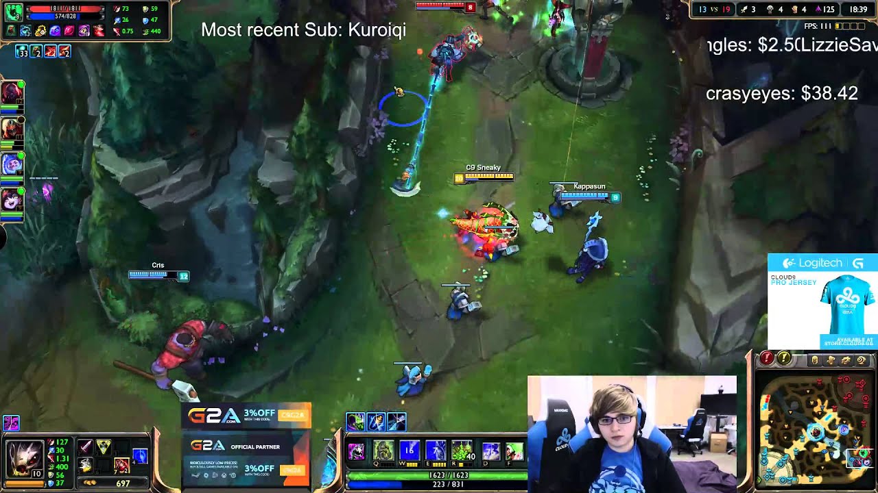 Sneaky vs Stixxay - Kog'Maw vs Jinx Bot - League of Legends Full Game ...