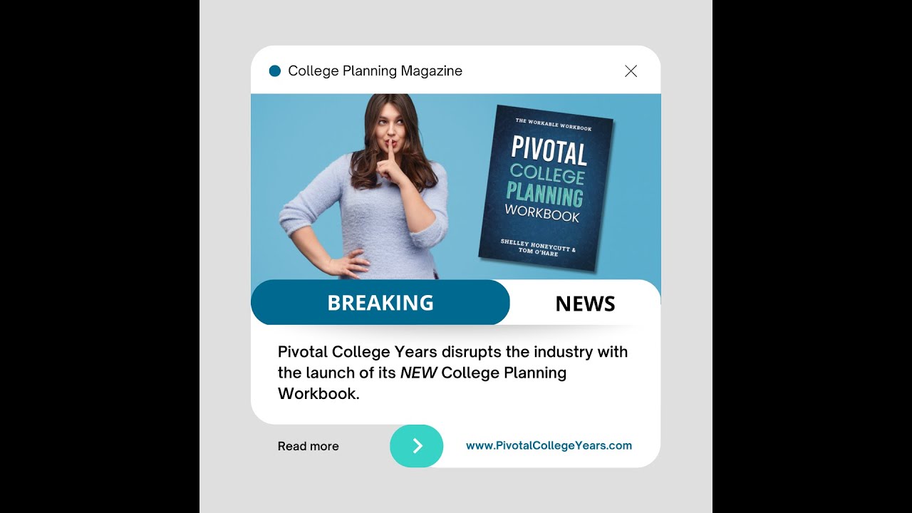 NEW Release, Pivotal College Planning Workbook! - YouTube