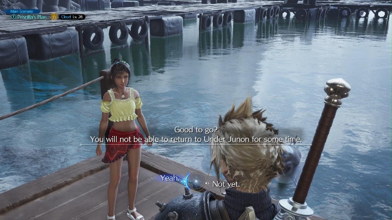 FINAL FANTASY VII REBIRTH . New Junon Dolphin jump - YouTube