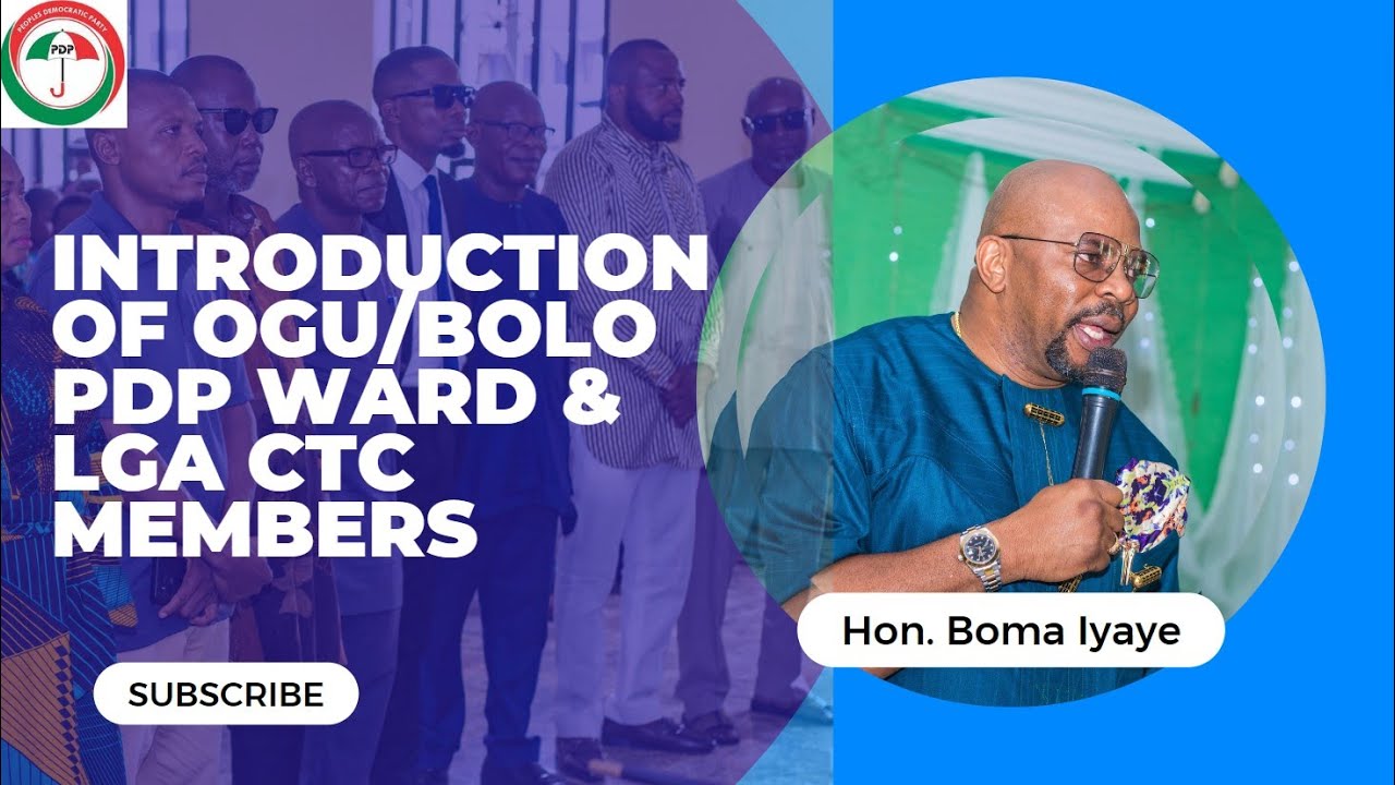 OGU/BOLO PDP: INTRODUCTION OF OGU/BOLO PDP WARD AND LGA CTC MEMBERS TO THE PEOPLE BY THE ...