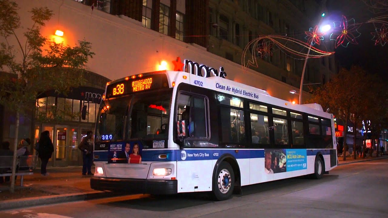2010 Orion VII Next Generation Hybrid 4702 On The B38 @ Fulton Mall ...