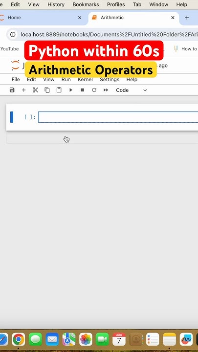 Arithmetic Operators Python Pythontutorial Coding Codingforbeginners Youtube 7585