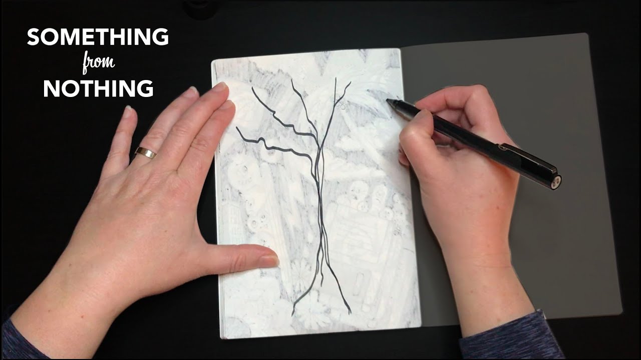 Daily Sketch #24 Something From Nothing / Drawing a Tree only Using ...